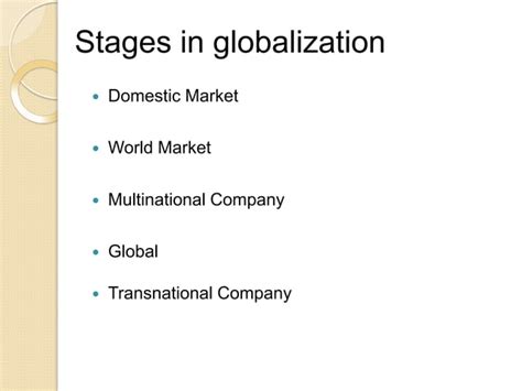 Features Of Globalization Pptx