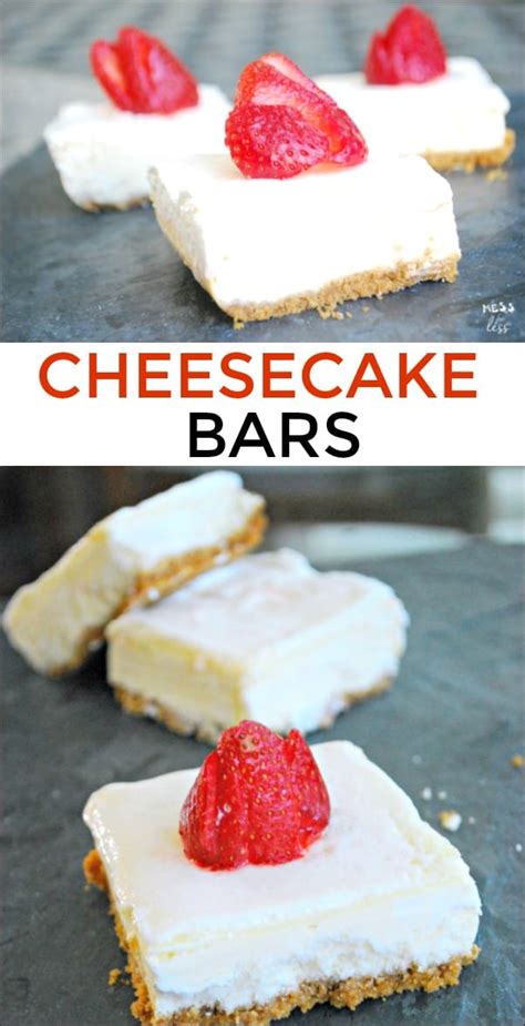 Cheesecake Bars Made With Splenda Mess For Less