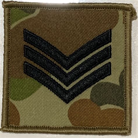 Dpcu Rank Patch Sergeant Auscam Morale Patches Australia
