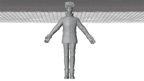 3d Model Gojo Saturo Jujutsu Kaisen Anime 3d Model Vr Ar Low Poly