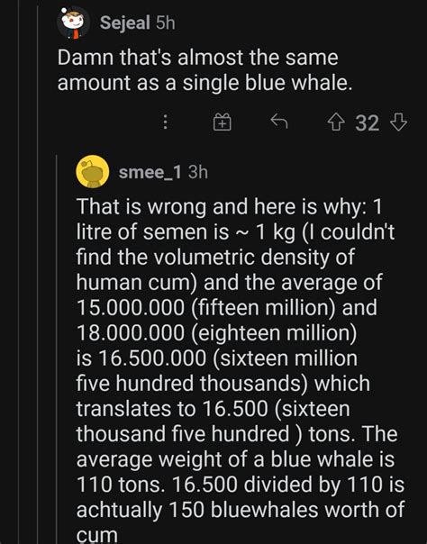 Rdtm Usmee1 Calculates How Much Cum Would Every Human In The World