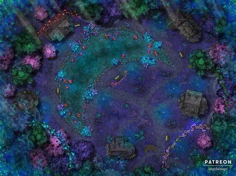 Druid Grove Battlemap From Angela Maps 2 Versions Animated Art