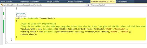 ASP NET MVC Xây dựng trang Thêm mới
