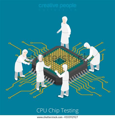 Cpu 칩 소켓 테스트 복구 서비스serviceman 스톡 벡터로열티 프리 410392927 Shutterstock