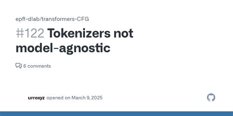 Tokenizers Not Model Agnostic Issue Epfl Dlab Transformers Cfg Github