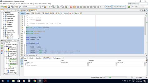 C Mplab Xc8 Interrupt Routine Doesnt Get Called For Ioc Pic 16f877a