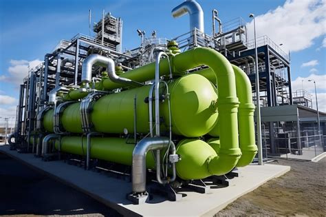 Premium Ai Image Green Hydrogen Renewable Energy Production Pipeline