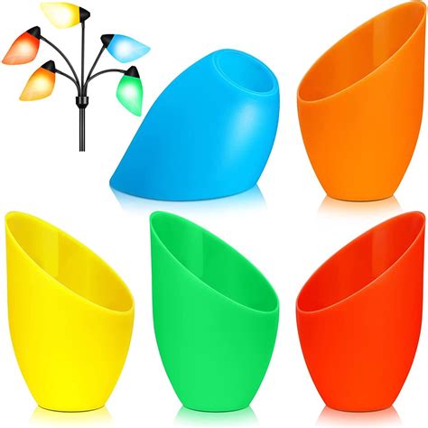 5 Colored Plastic Lampshade Replacement Plastic Lamp Shade 165 Inch
