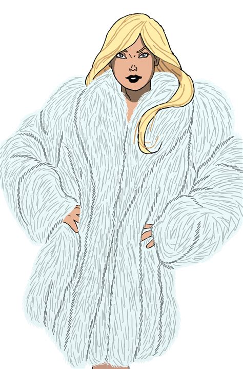 Emma Frost In Furs By Omega42514 On Deviantart