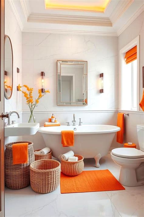 24 Orange Bathroom Ideas For Bold Energizing Spaces