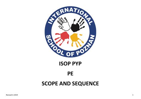 Isop Pyp Pe Scope And Sequence