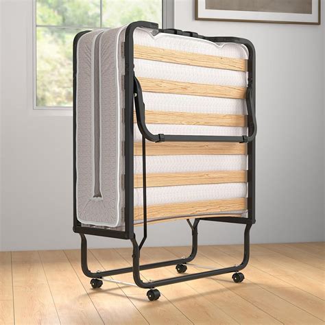Giantex Folding Bed With Mattress 75x31 Cot Size Bed Frame