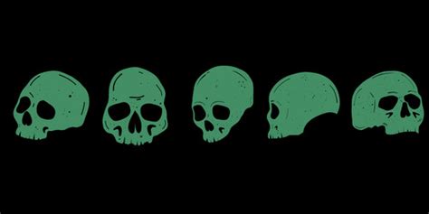 Hand Drawn Skulls Royalty Free Vector Image VectorStock