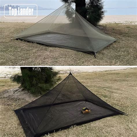 Camping Mosquito Net Tent Pyramid Mesh Tent Ultralight Bug Shelter