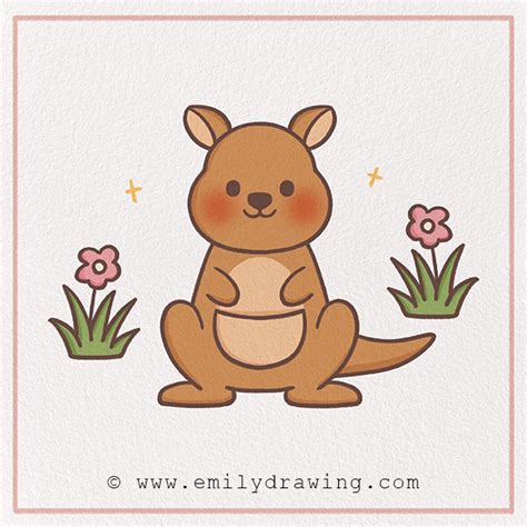 How To Draw A Kangaroo Emily Drawing