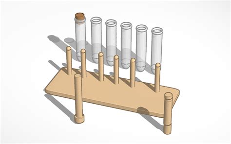 3d Design Test Tube Rack Tinkercad