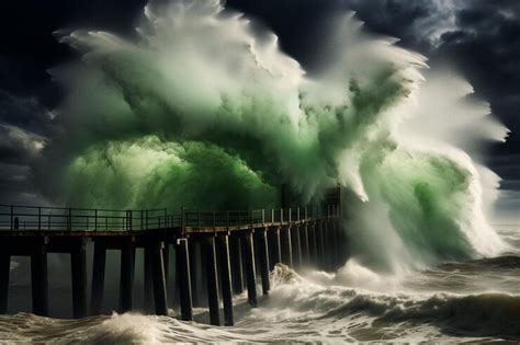 A Furious Ocean Storm With Massive Waves Crashing Furious Photos744
