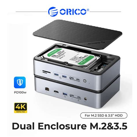 Orico M2 3525 Hddssd Enclosure Usb Hub 10 In 1 Multifunction