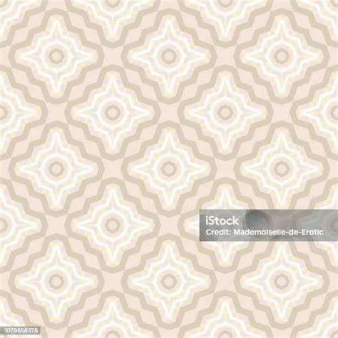 Cyclical Pattern Of Geometric Shapes Seamless Vector Illustration For