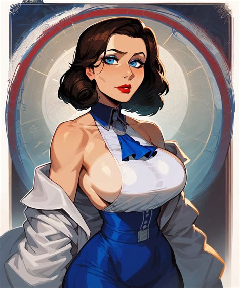 Rule 34 Ai Generated Bioshock Bioshock Infinite Blue Eyes Brown Hair