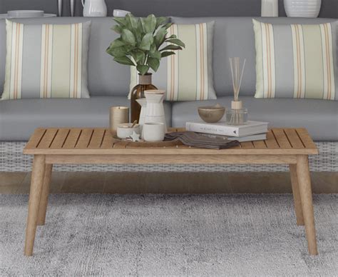Lark Manor Anautica Solid Wood 4 Legs Coffee Table And Reviews Wayfair