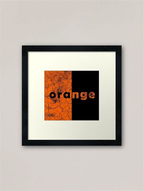 Orange Framed Art Print By Applecrunch Redbubble Orange Framed