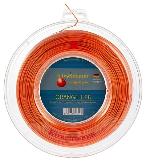 Kirschbaum Orange 16l 1 28mm 200m Reel W And D Strings