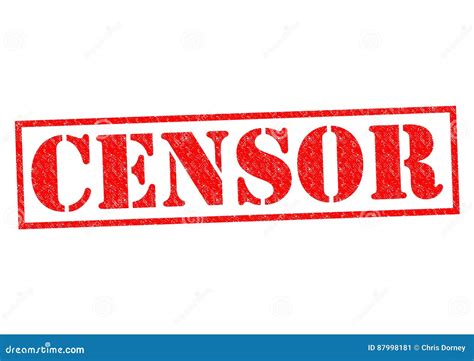 CENSOR Stock Illustration Illustration Of Edited Cover 87998181