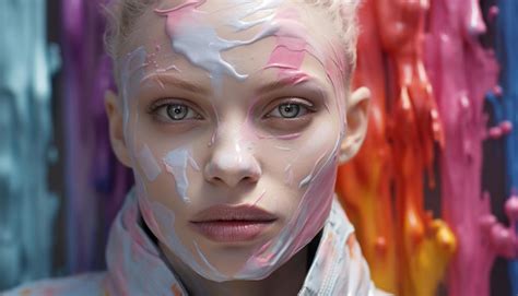 Premium Ai Image Caucasian Women Beauty Portrait Adult Fun Girls Looking At Camera Generated