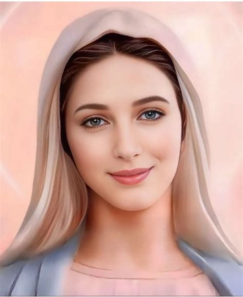 Illustrazione Religiosa Santi Cattolici Maria Madre Di Gesù Vergine