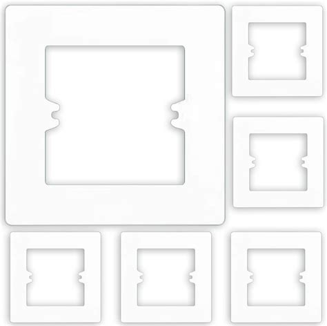 6 Pcs Light Switch Cover Plates Light Switch Surround Socket Surround