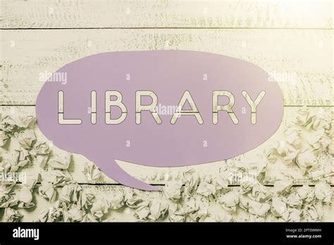 Text Showing Inspiration Library Concept Meaning Curated Collection Of