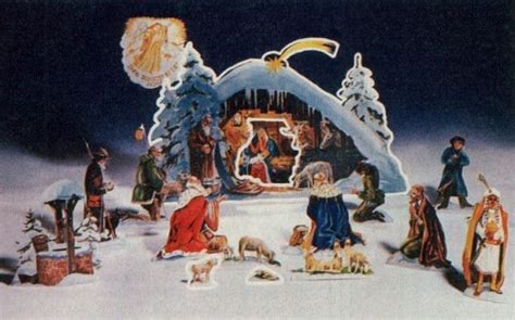 This Beautiful Christmas Crib Paper Model Was Originally Published In The 70`s By Yps A German
