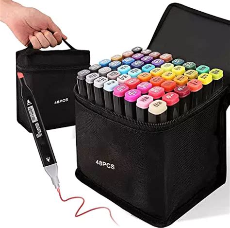 Alkohol Marker Set Twin Tip für Manga Design und Zeichnung 48 Farben