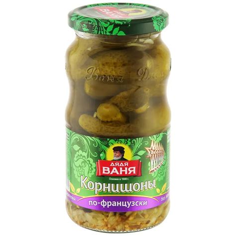 Корнишоны Дядя Ваня по-французки 460гр с/б (Ресей/Россия) купить оптом ...