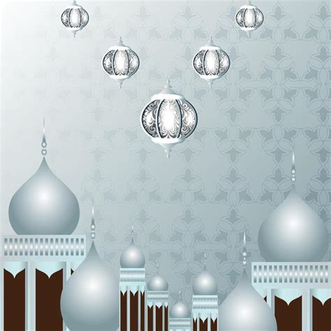 Silver Gradient Eid Maubarak Background Design 62380063 Vector Art At Vecteezy