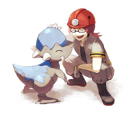 Roark And Cranidos Pokemon And 1 More Drawn By Bishamonusagiba