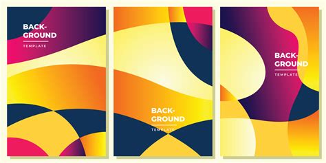 Dynamic Geometry Layer Background Template Set Copy Space For Poster