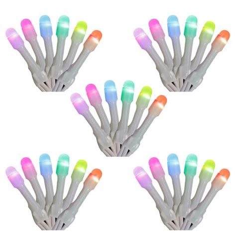 Home Heritage Twinkly App Controlled Icicle 50 RGB LED Lights Multi