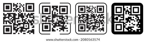 Qr Code Icon Set Scan Qr Stock Vector Royalty Free 2080563574 Shutterstock