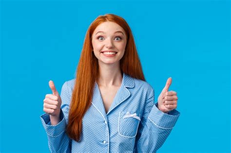 Premium Photo Cheerful And Excited Redhead Girl Cant Wait Try Out