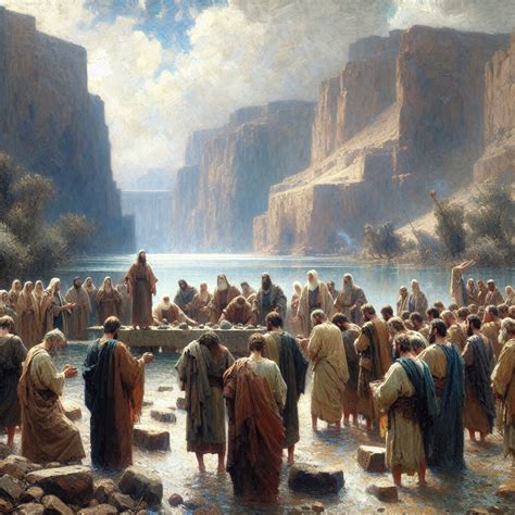 Joshua 4 1 8 Artwork Bible Art