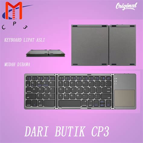 Keyboard Wireless Gaming Bluetooth Portable Lipat MiniThree Folding