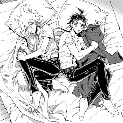 Komaeda Nagito And Hinata Hajime Danganronpa And 1 More Drawn By