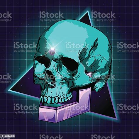 Vektor Tengkorak Scifi Ilustrasi Stok Unduh Gambar Sekarang Bentuk