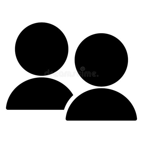 Un Icono De Dos Personas Seguidas Icono De Usuario Vectores