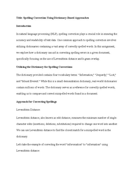 Learning Journal Entry Title Spelling Correction Using Dictionary