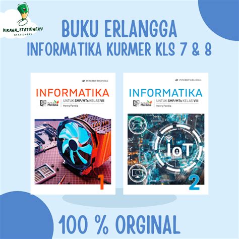 Jual Buku Informatika Smp Kelas 7 Kelas 8 Erlangga By Henry Pandia Kurikulum Merdeka Shopee