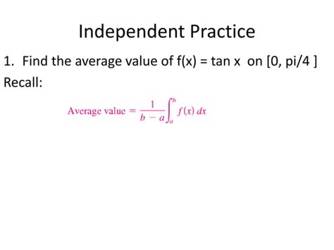 Integration Of All 6 Trig Functions Pptx