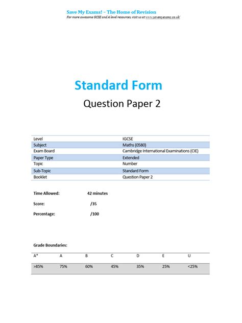 17 2 standard form cie igcse maths 0580 ext theory qp pdf